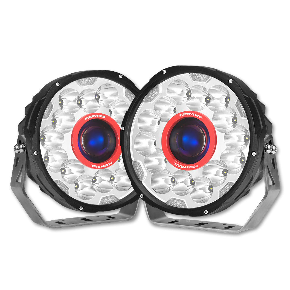 Fieryred 7inch LED Driving Light 1Lux@1,625m (pair) IP67 11,700 (pair)