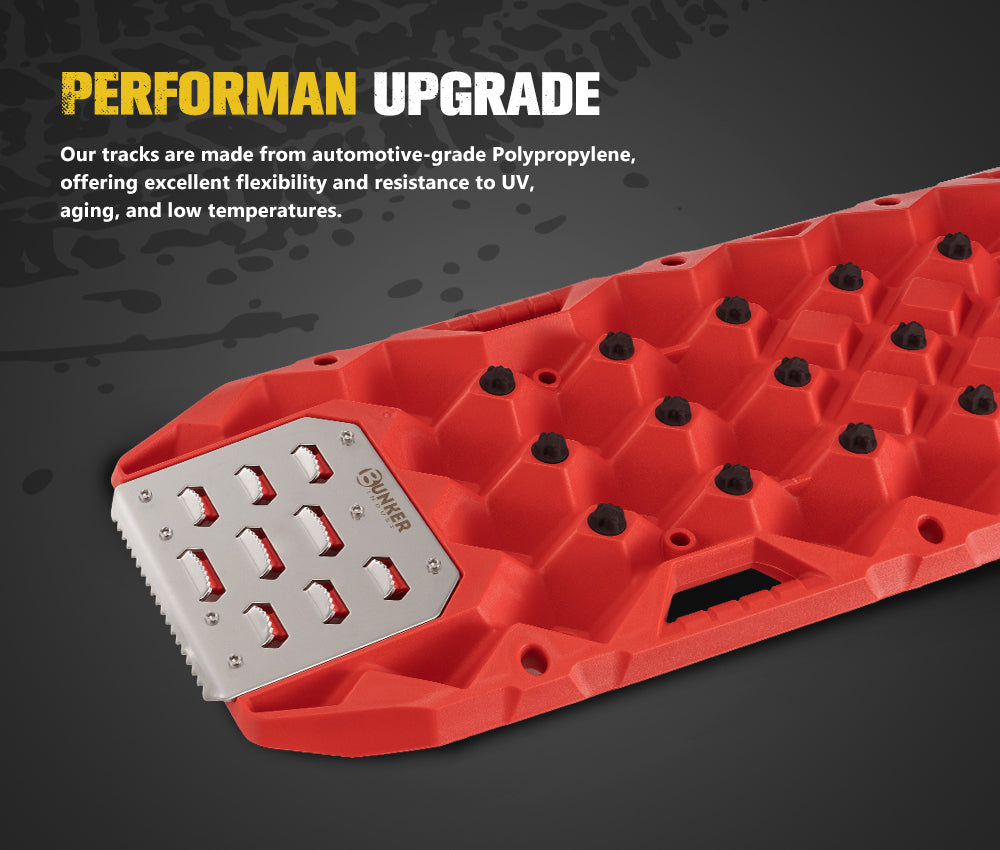 Bunker Indust Pair Recovery Tracks 25T With Steel Traction Plate Sand