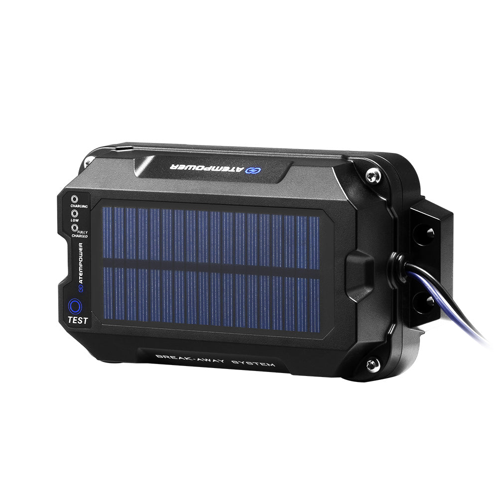 Atem Power Break Away System with Battery& Switch Solar Trailer Electr
