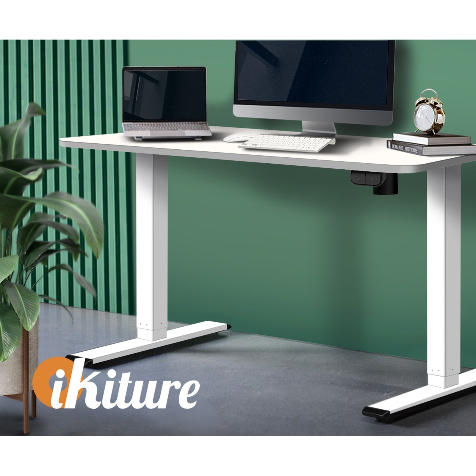 Oikiture Standing Desk Table Top Only For Office Computer Desk White 1
