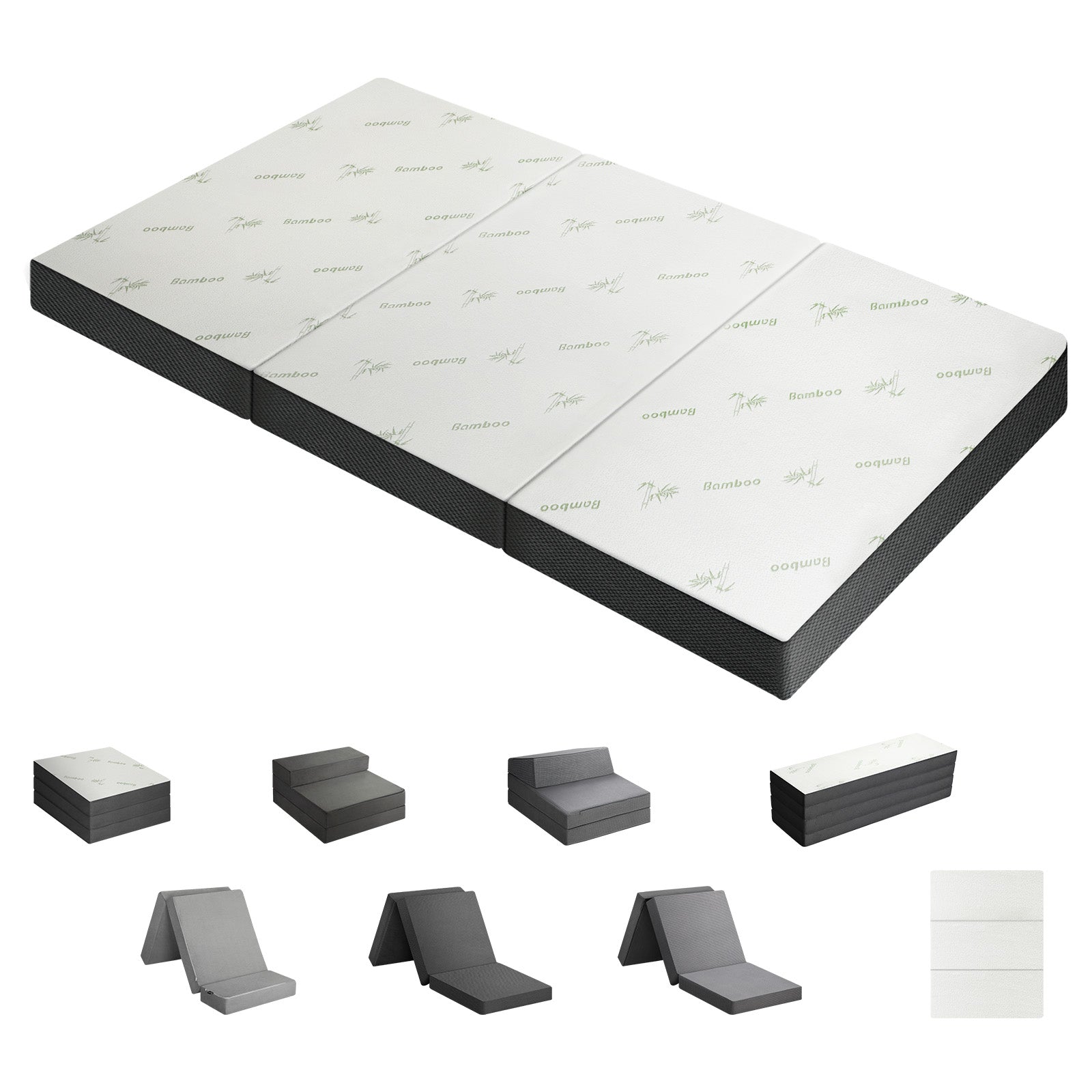 Bedra Folding Mattress Foldable Bed 3 4 Fold Sleeping Floor Mat Campin