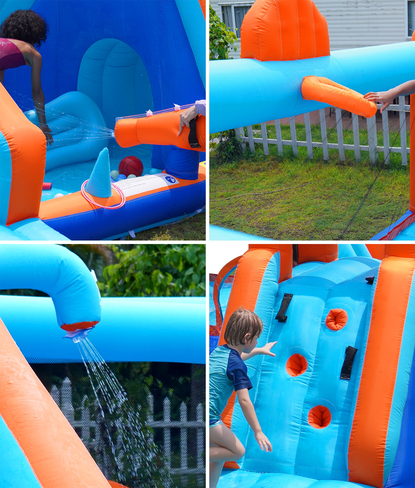 AirMyFun 12 Play Zones Inflatable Water Slide Park Jumping Castle Boun