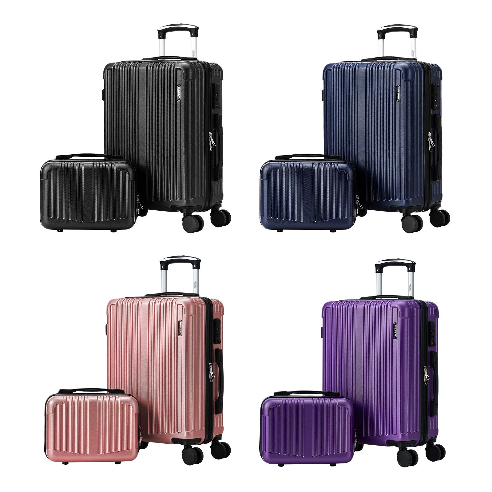 Mazam 2PCS Luggage Suitcase Trolley Set Travel Carry On TSA Lock Hard