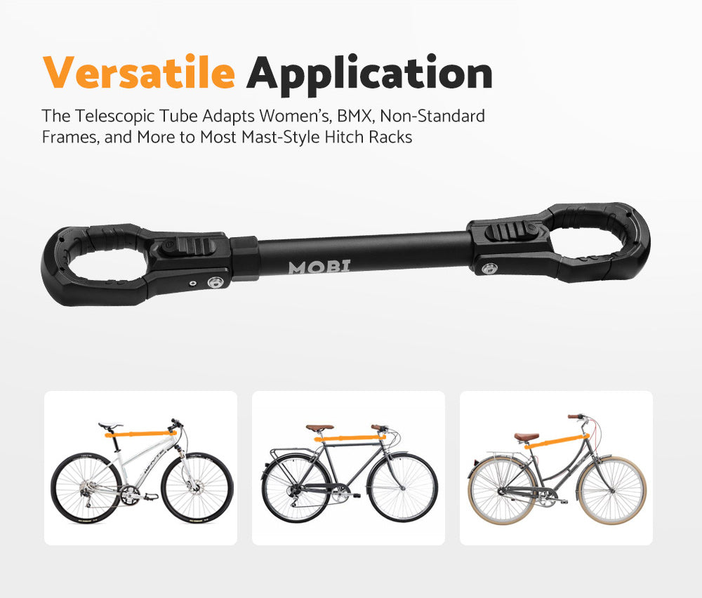 Mobi Bicycle Bike Bar Adjustable Frame Adapter Capacity 31.8kg For Car