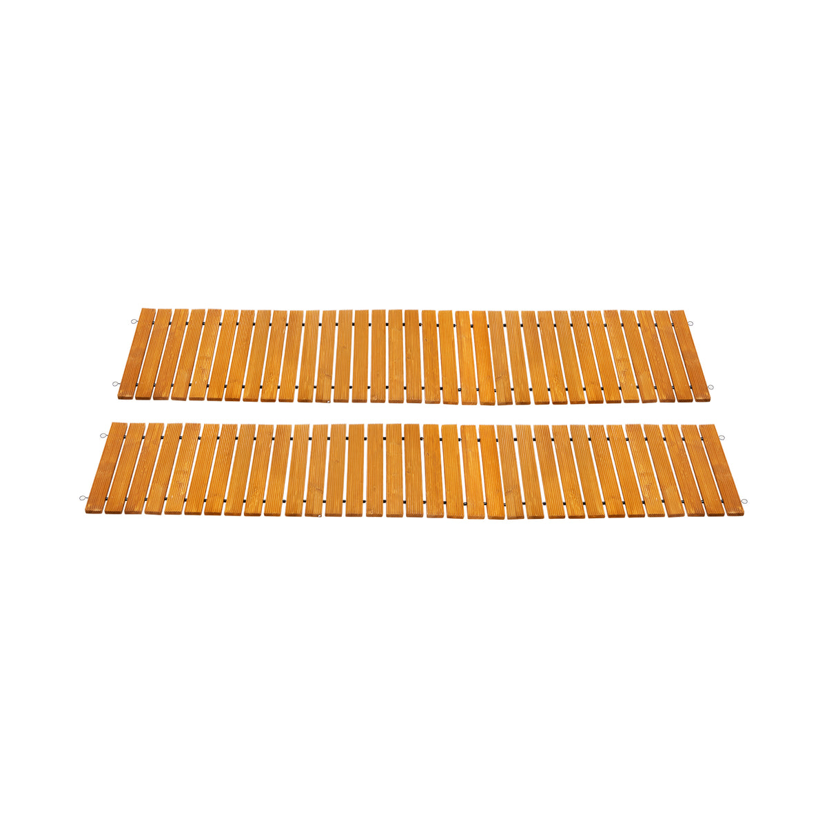 Livsip 2PC Garden Wooden Pathway 8ft Straight Wood Roll-Out Walkway Ba