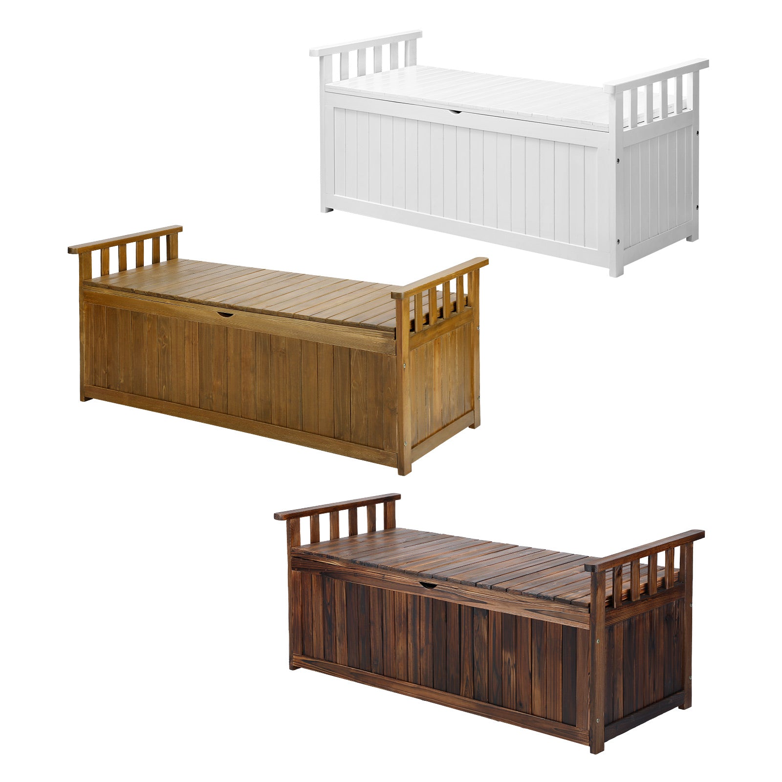 Livsip Outdoor Storage Box Garden Bench Seat Toy Tool Sheds XL