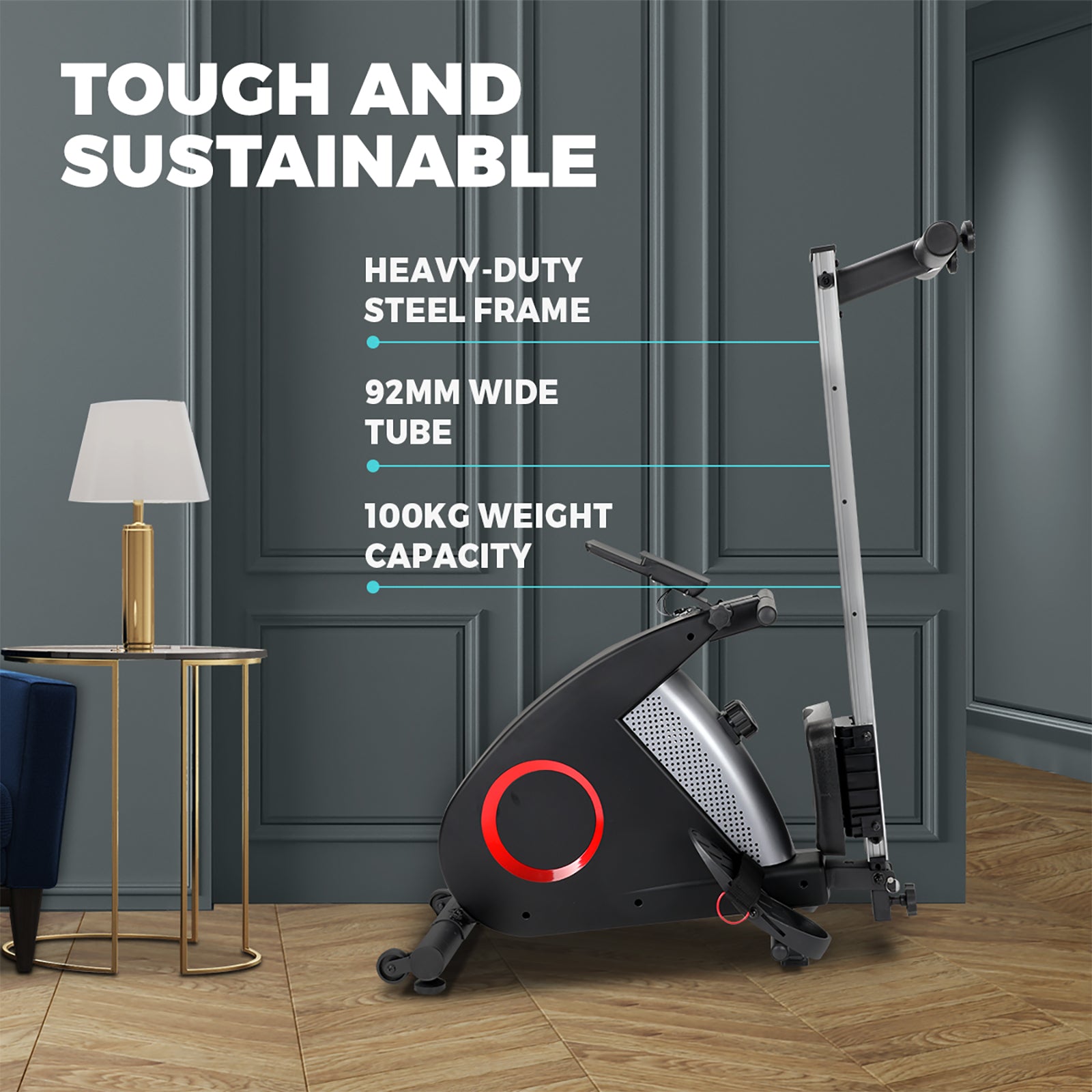 Finex Magnetic Rowing Machine Rower Resistance Exercise Fitness Gym Ca