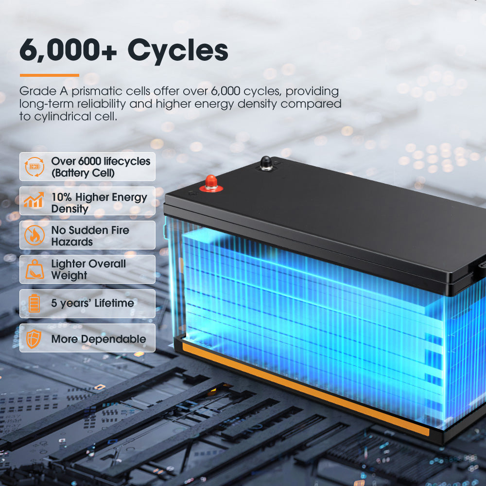 San Hima 12V 300Ah Lithium Iron Phosphate Battery + 12V Control Box Wi