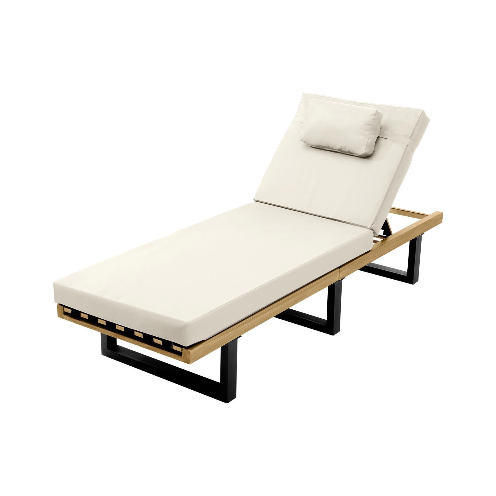 Livsip Sun Lounge Outdoor Lounger Day Bed Garden Patio Furniture Setti