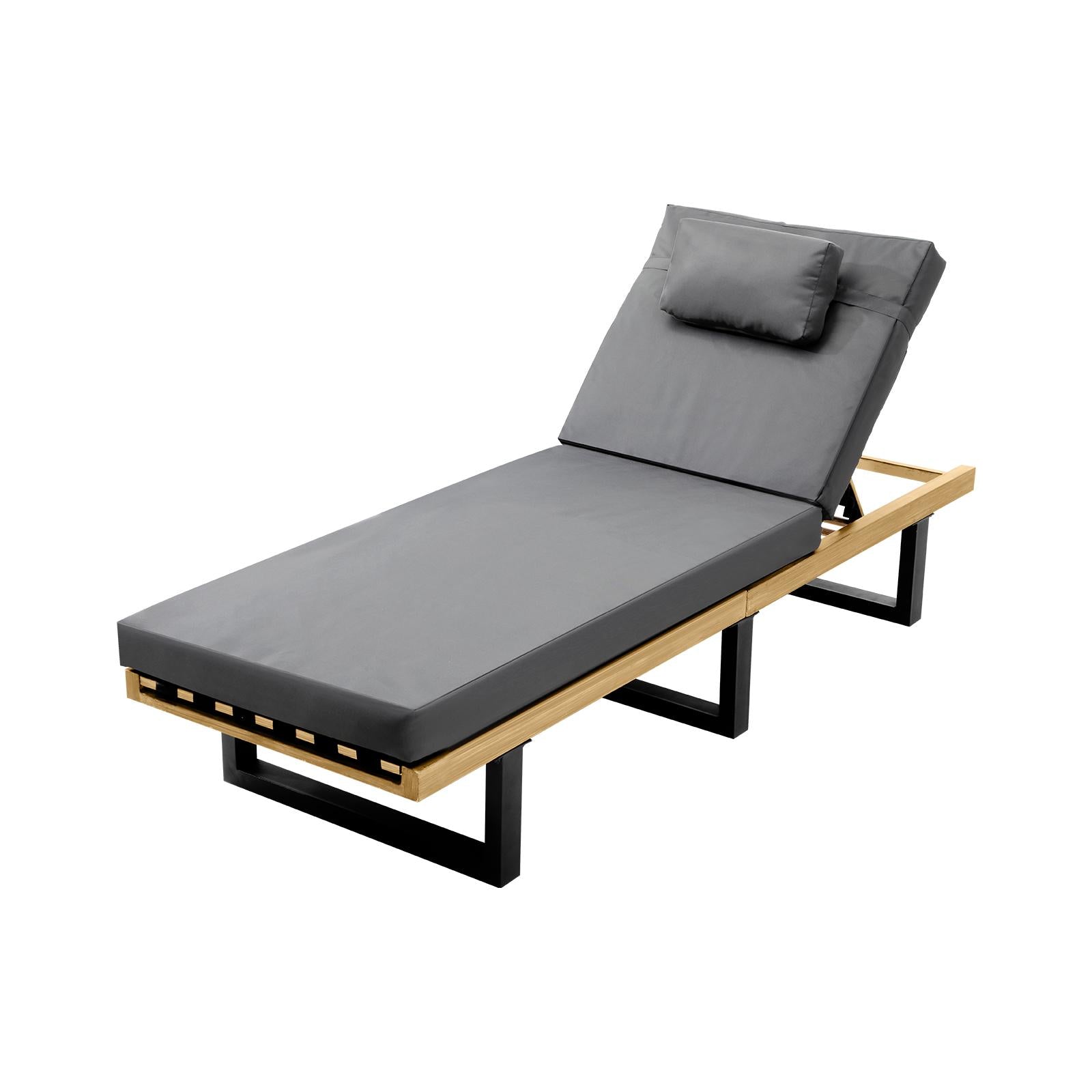 Livsip Sun Lounge Outdoor Lounger Day Bed Garden Patio Furniture Setti
