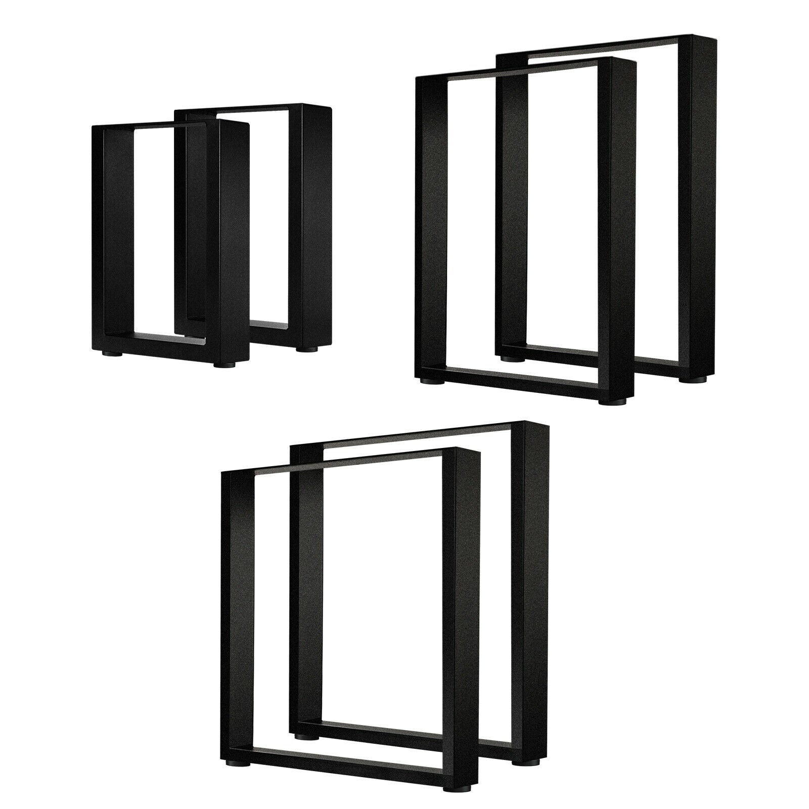 Oikiture 2X/4X Coffee Dining Table Legs Bench Box DIY Steel Metal Indu